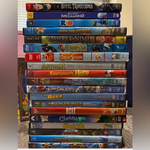 Disney | Media | 9 Dreamworks Disney Dvdsbluray | Poshmark